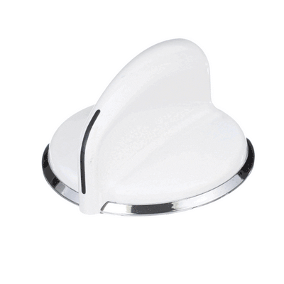 GE Dryer Control Knob and Clip - White DBSR463EG6WW